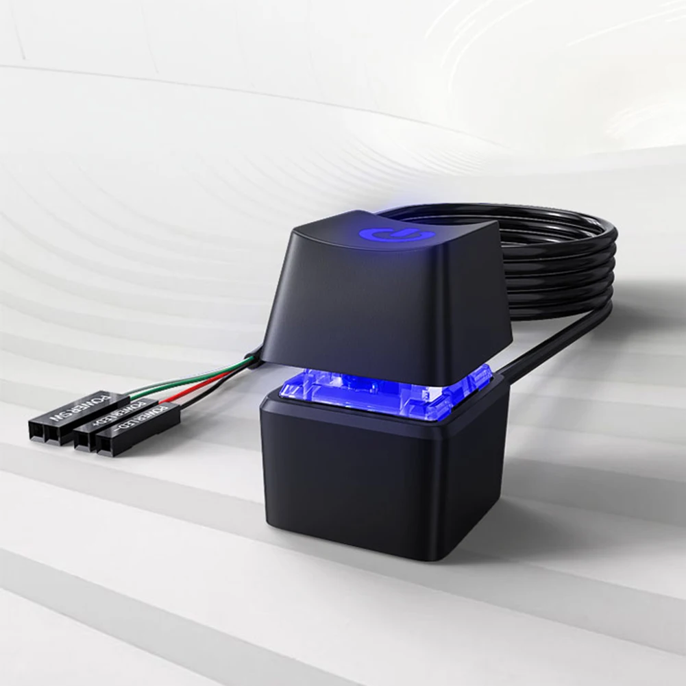 LED Lights Computer Desktop Switch PC Motherboard External Start Power ...