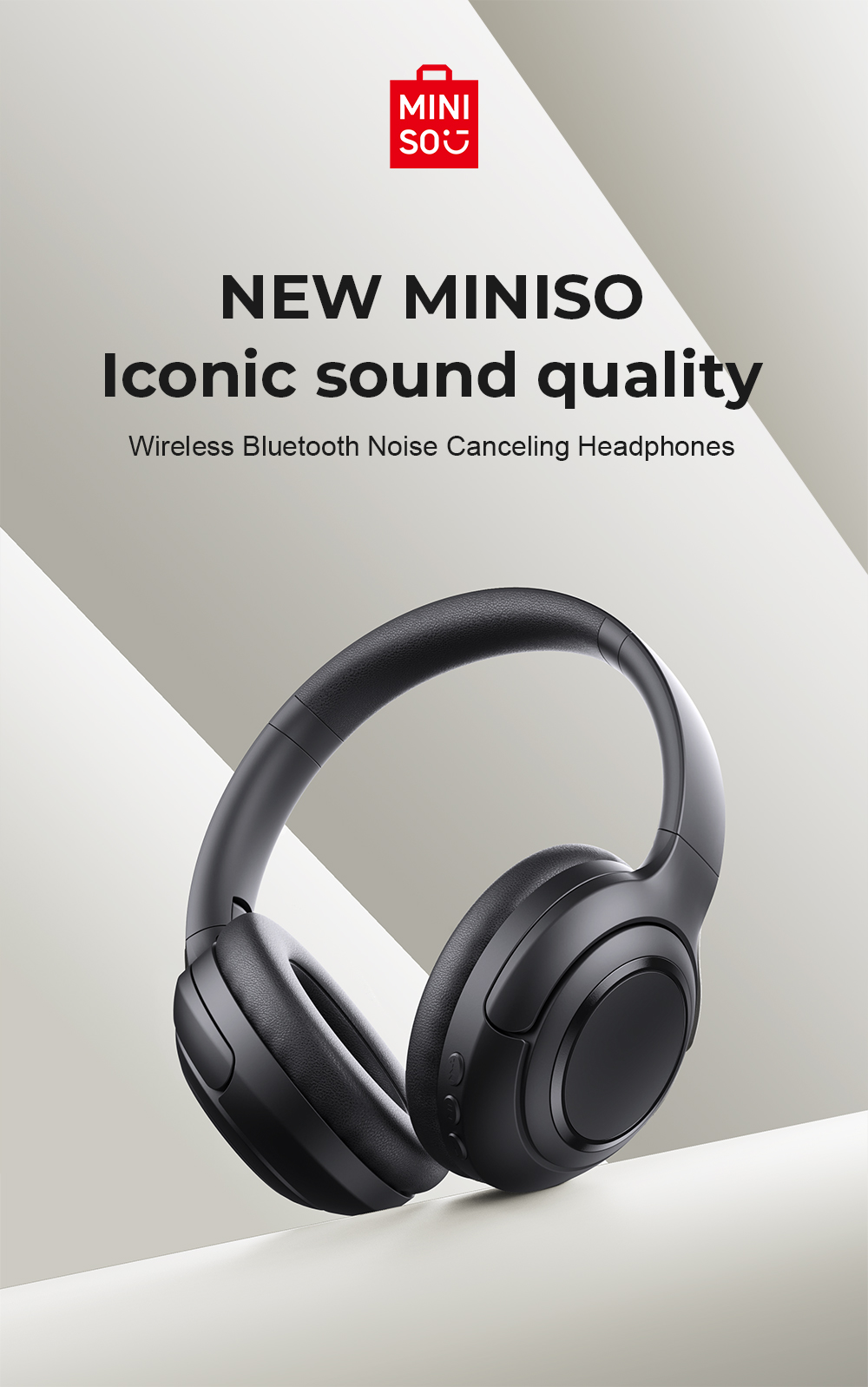 MINISO G50 Wireless Headphone Bluetooth 5.4 Foldable Headset Bluetooth ...