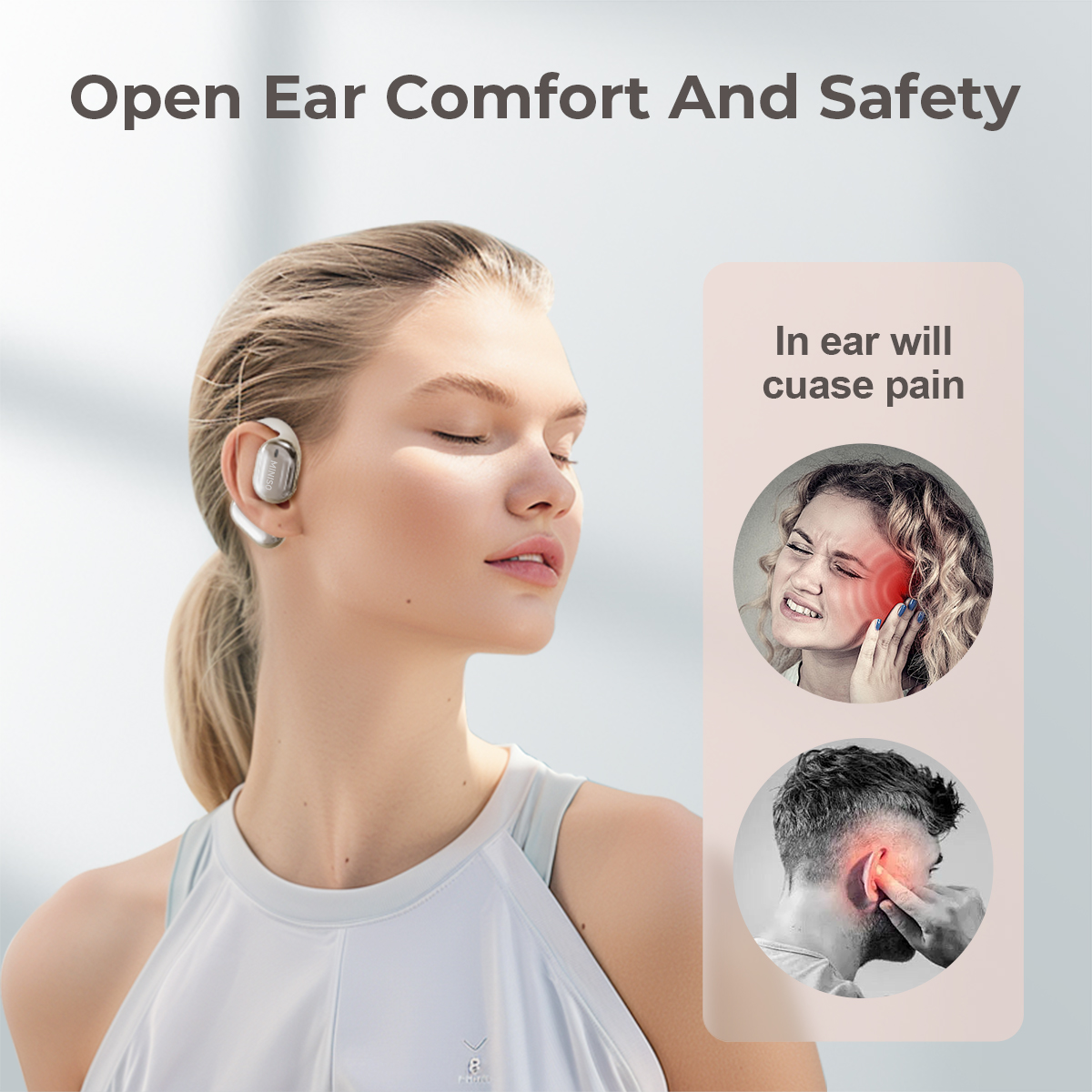 MINISO X23 Bluetooth earphones Open Ear Wireless Sports Headphones ...