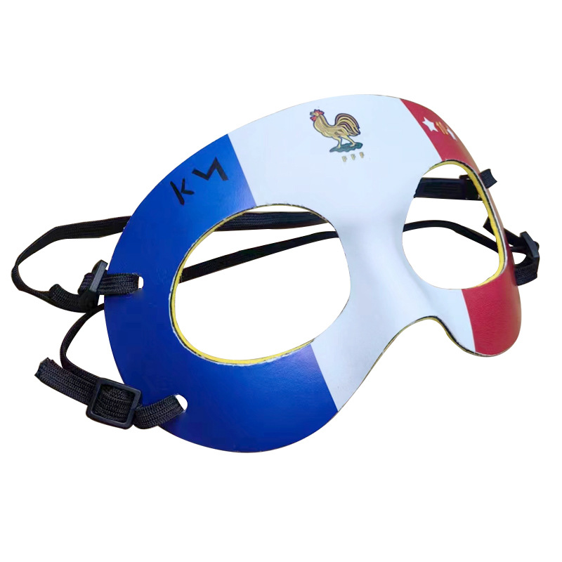 UEFA Euro 2024 Mbappe the same mask cosplay Gaul Rooster French flag ...