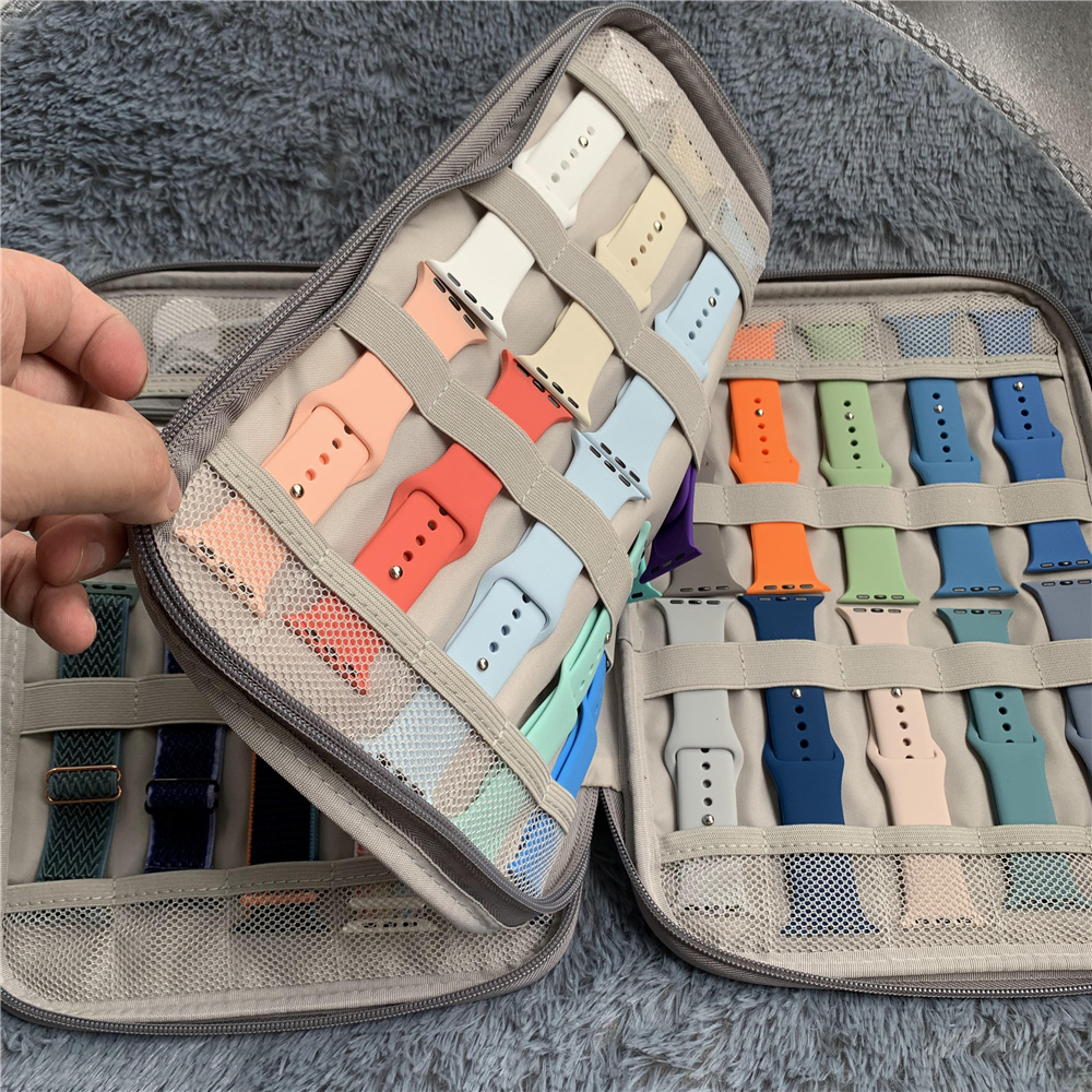 Large Capacity Watch Band Storage Case 35-Slot Watch Straps Travel ...