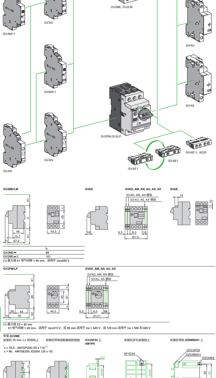 Schneider GV2ME01 Motor Motor Circuit Breaker GV2ME GV2ME04 GV2ME06 ...
