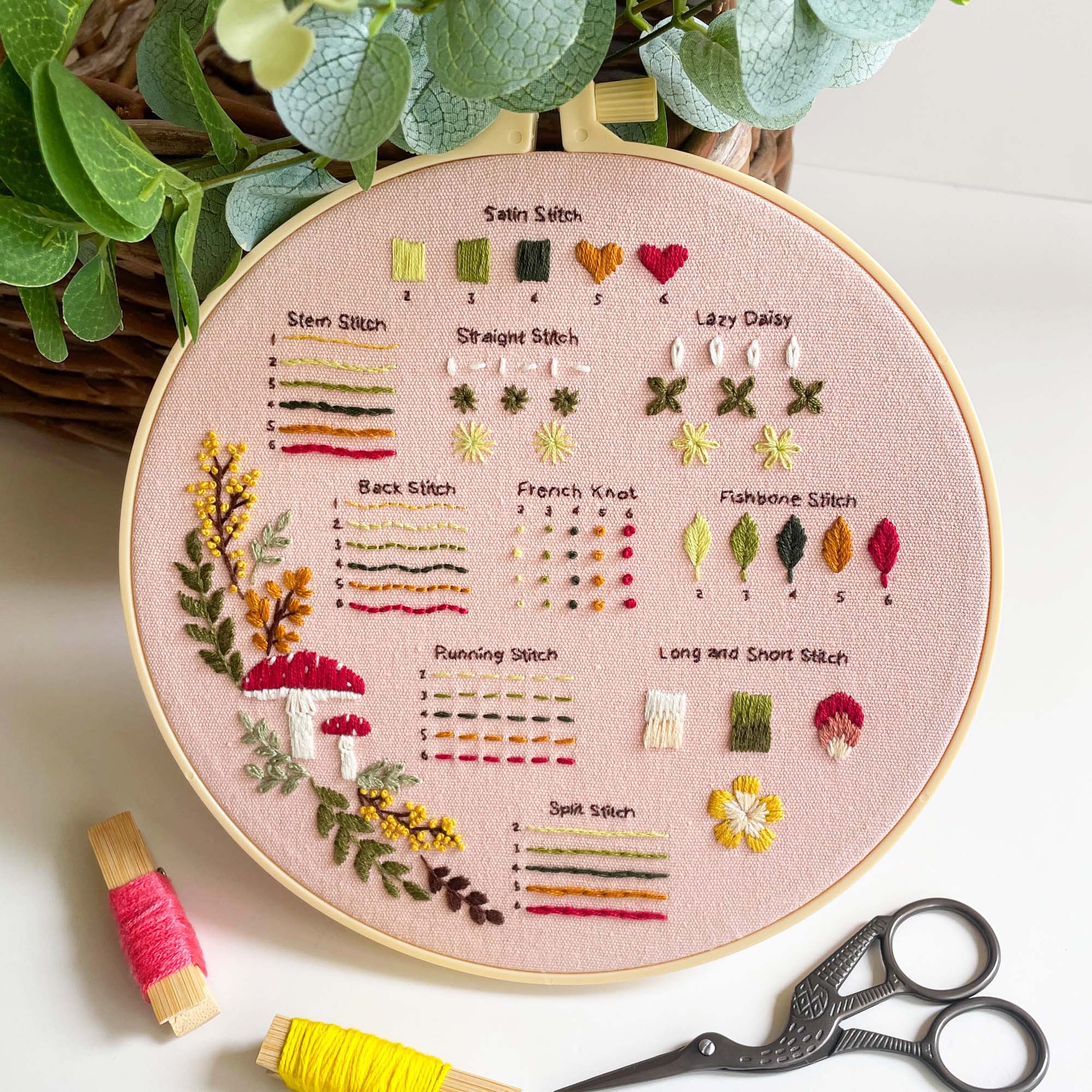 3 Embroidery kit for Beginners, Embroidery Starter Kits to Learn 30 ...