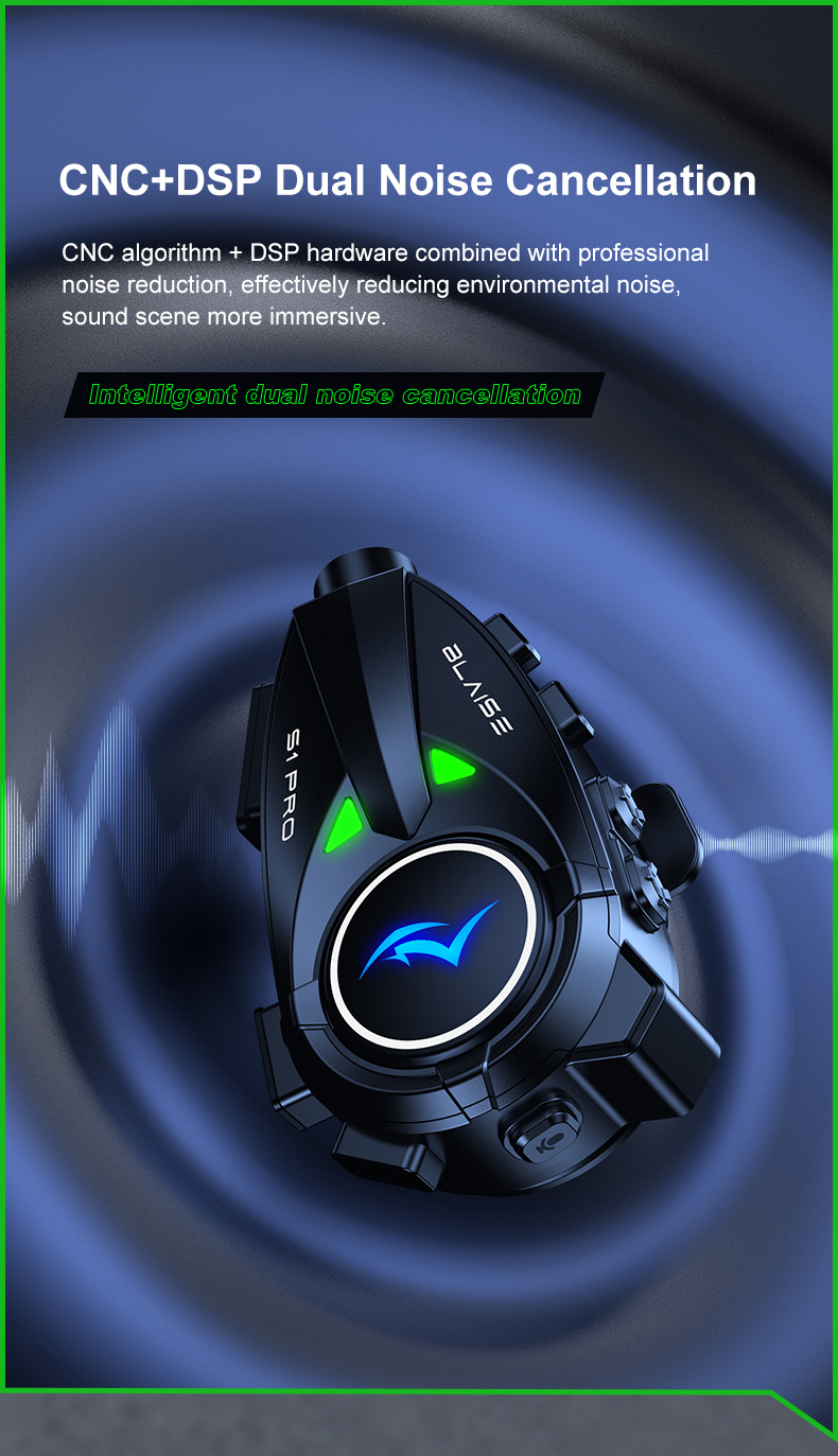 Blaise Intercom Headset S1 PRO Dash Cam for motorcycle Waterproof 360 ...