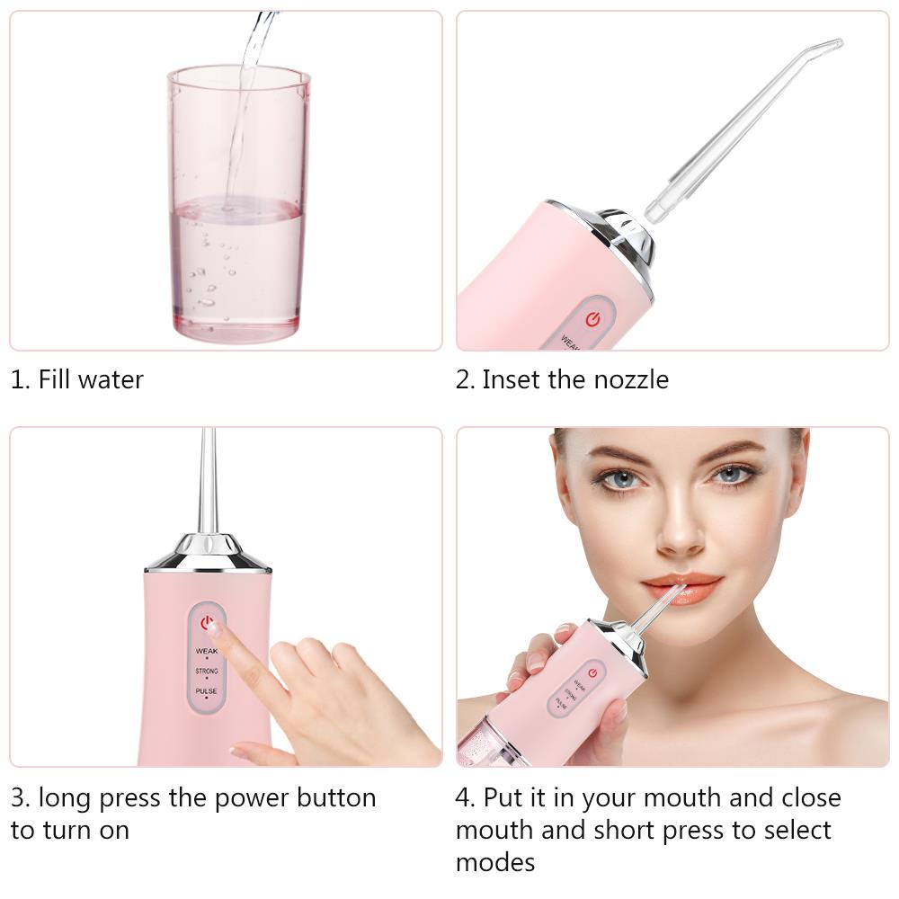 【READY STOCK】Water Flosser 360° FlushingPortable Oral Irrigator Water ...