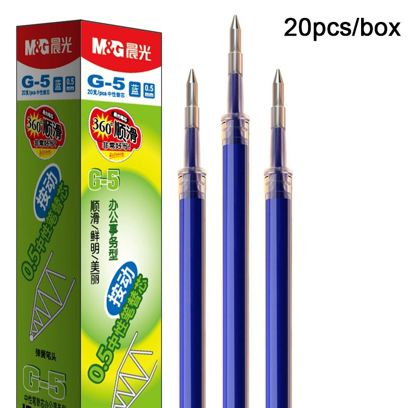 Press the neutral pen core 0.5mm black bullet head to replace the core ...