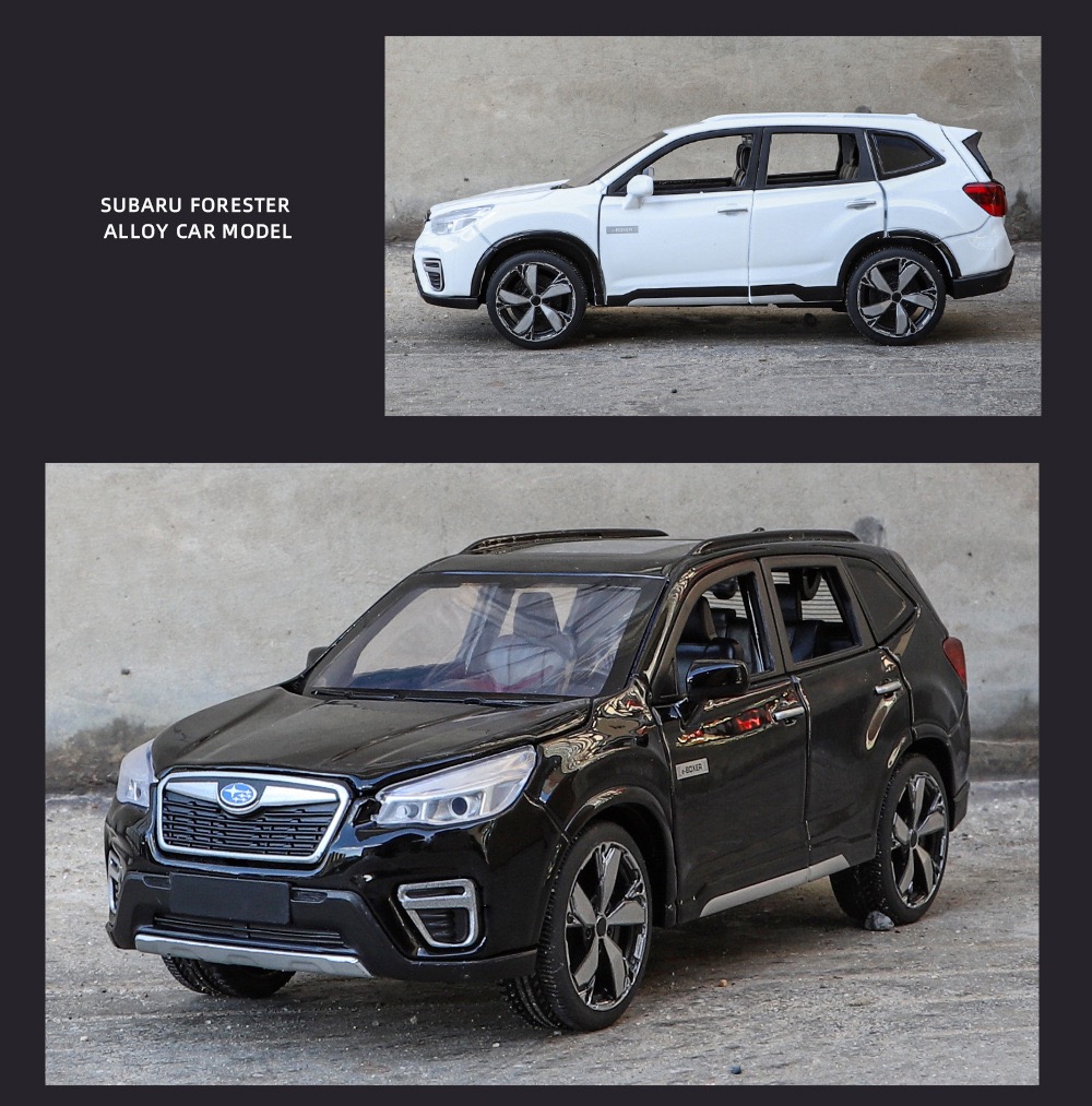 1:30 Subaru Forester Alloy car model Die cast Car Sound Light Car ...