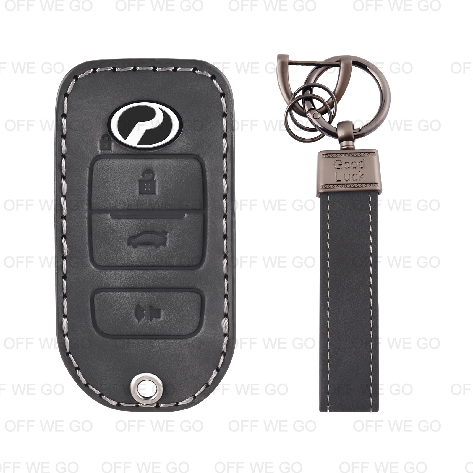 Car key cover Perodua Alza Axia Baru Bezza Ativa Myvi Veloz Leather ...