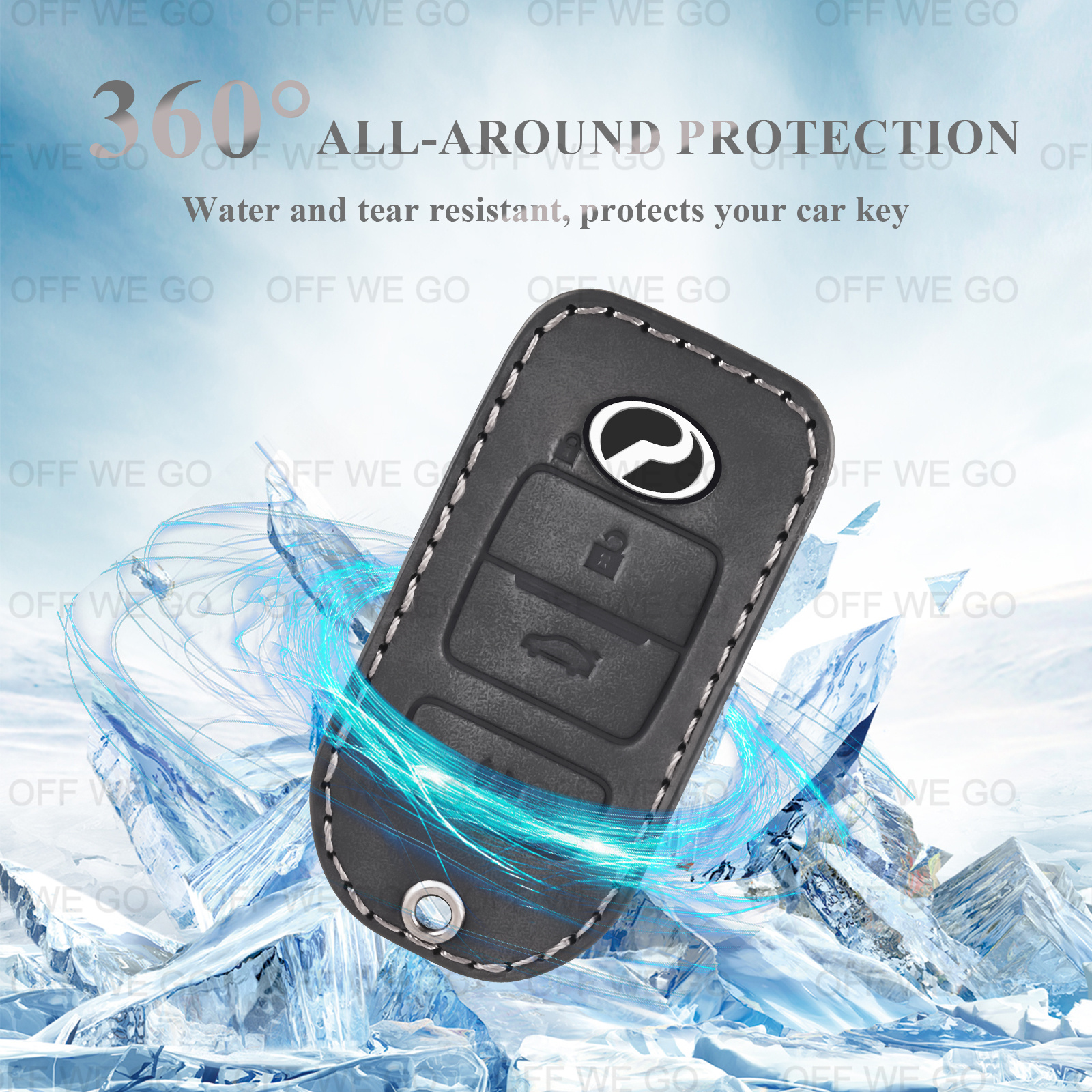 Car key cover Perodua Alza Axia Baru Bezza Ativa Myvi Veloz Leather ...