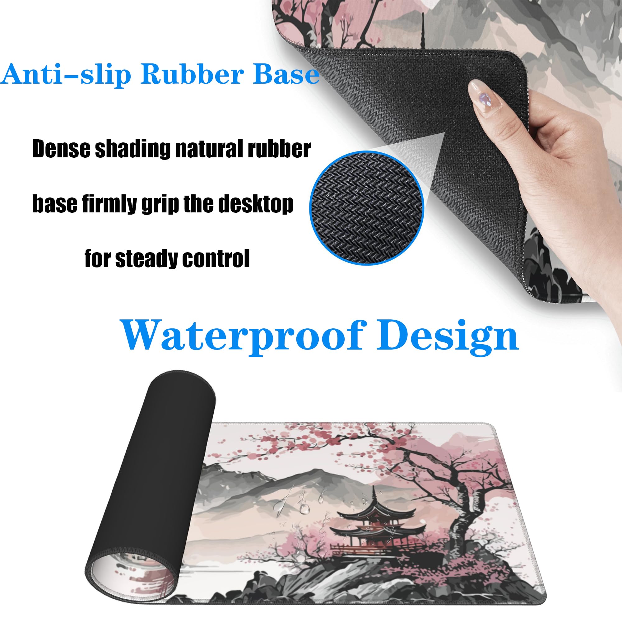 Mouse Pad XXL Keyboard Mouse Carpet Large Mouse Table Pad Anti-slip ...