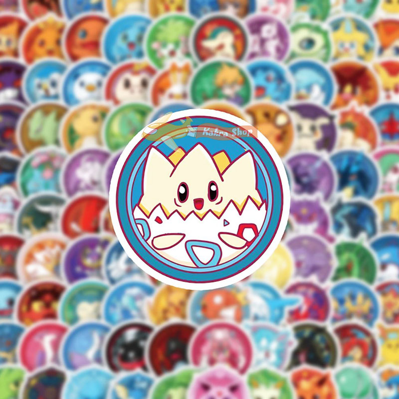 100pcs Pokemon Sticker Charizard Pikachu Bulbasaur Gengar Decoration ...