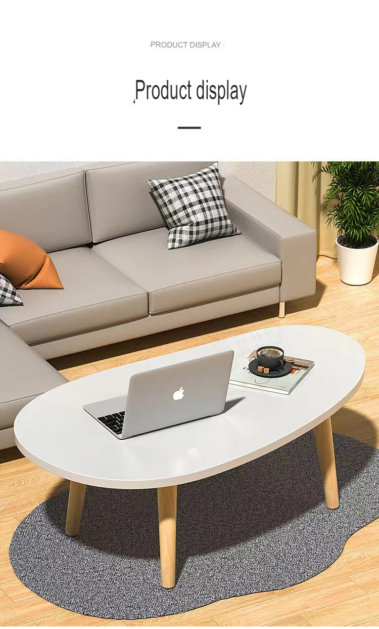 Melamine Coffee Table Marble Texture /Meja Kopi Bulat Ruang tamu ikea ...