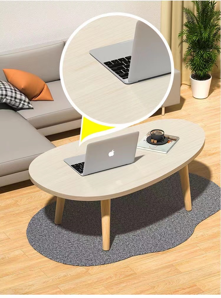 Melamine Coffee Table Marble Texture /Meja Kopi Bulat Ruang tamu ikea ...