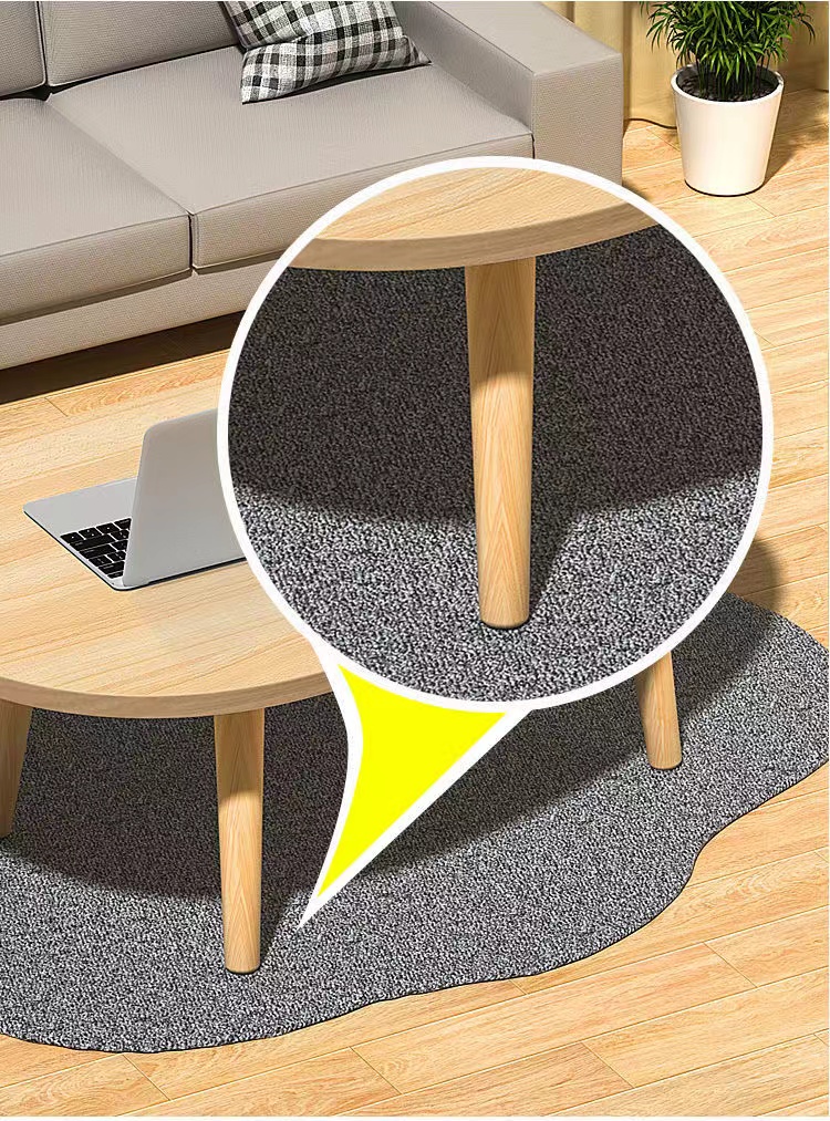 Melamine Coffee Table Marble Texture /Meja Kopi Bulat Ruang tamu ikea ...
