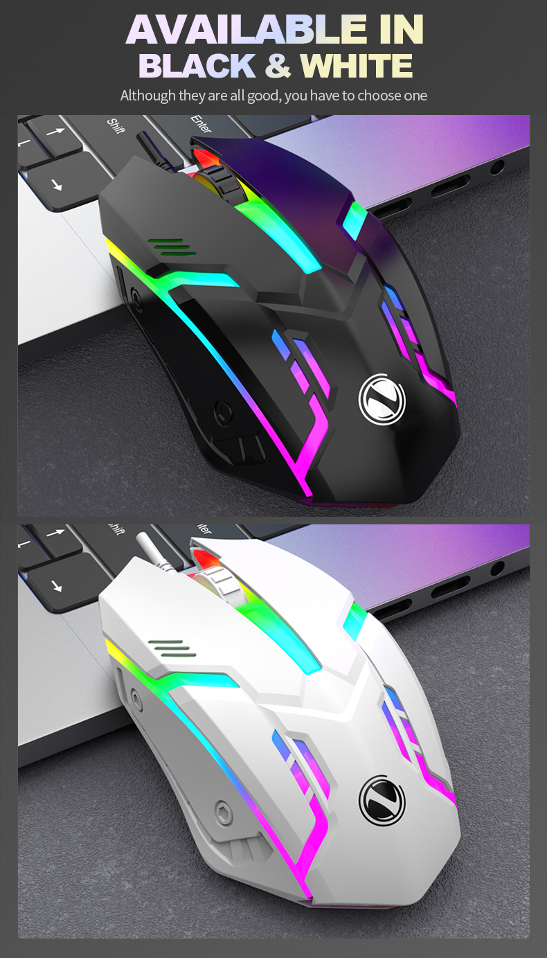 S1 USB Luminous Gaming Mouse with Wire for Computer Laptop Gaming ...