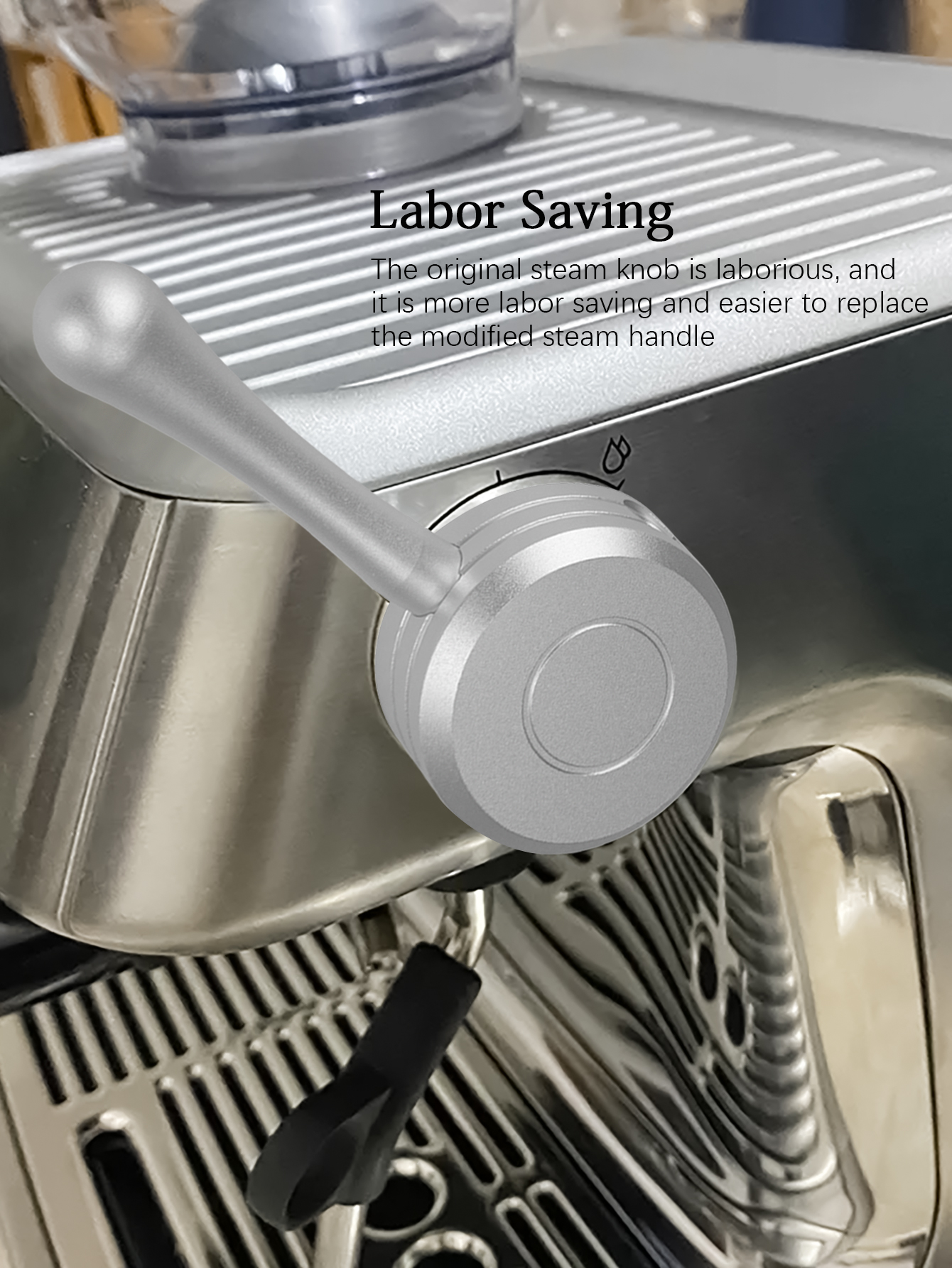 Coffee Machine Steam Lever Aluminium Alloy Espresso Lever Sage ...