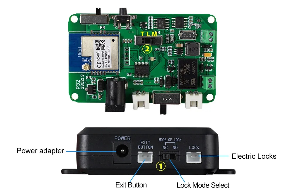 WIFI Tuya Smart App Wireless Access Control System Kits Keyless 433Mhz ...