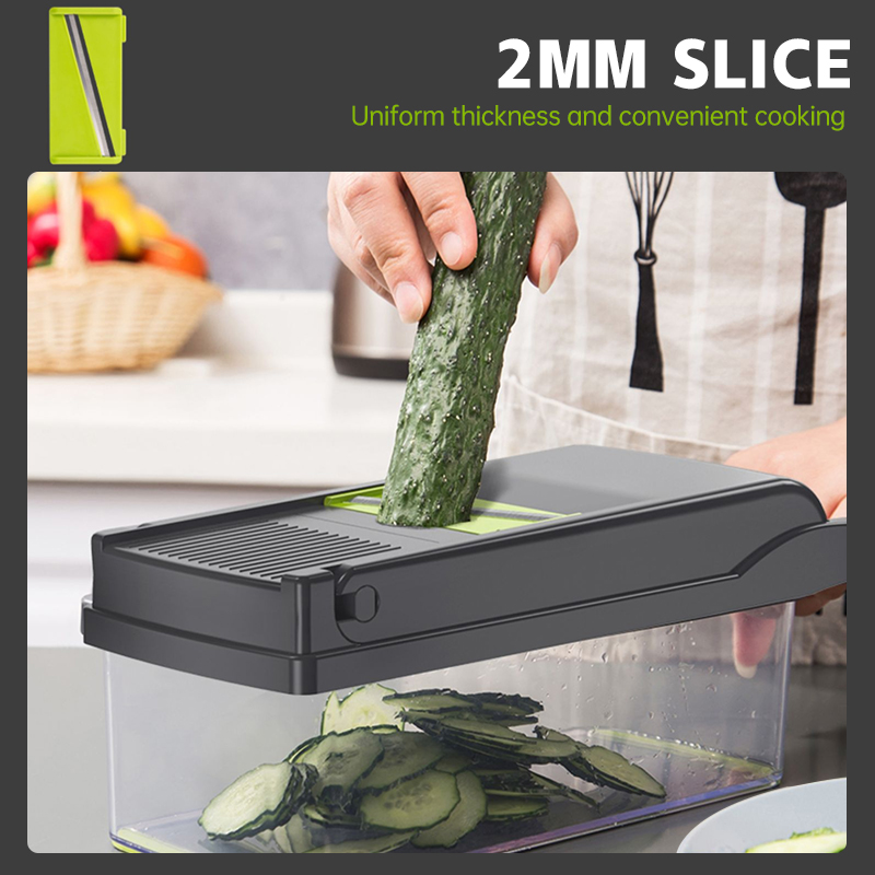 11 in 1 Multifunction Vegetable Chopper Slicer Potato Onion Graters Cutter Food Chopper 擦丝器 切菜神器 ...