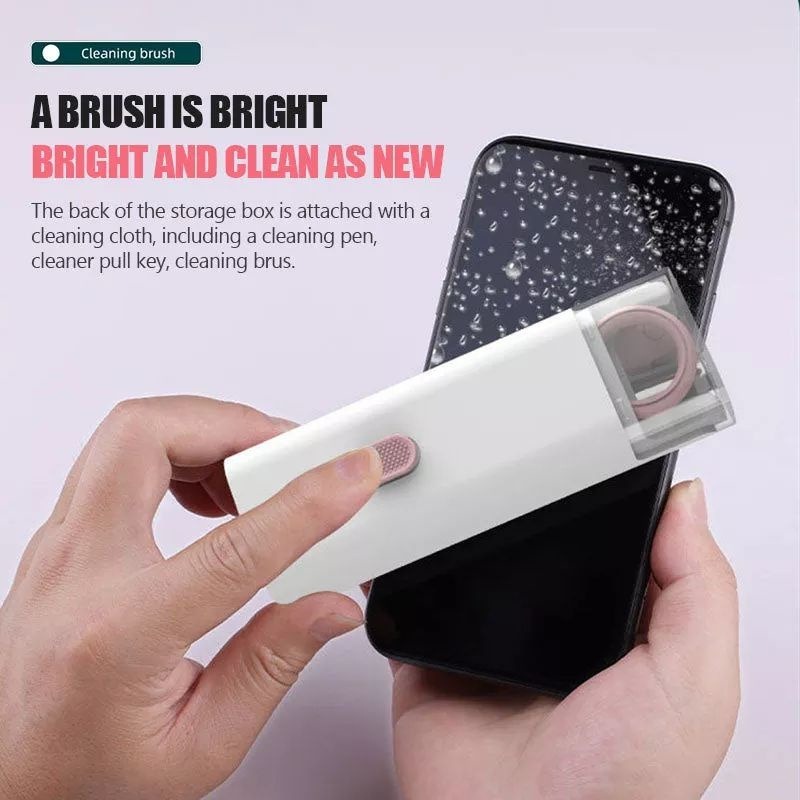 7 in 1 Computer Cleaning Brush Kit with Keycap Puller Earphone Phone ...