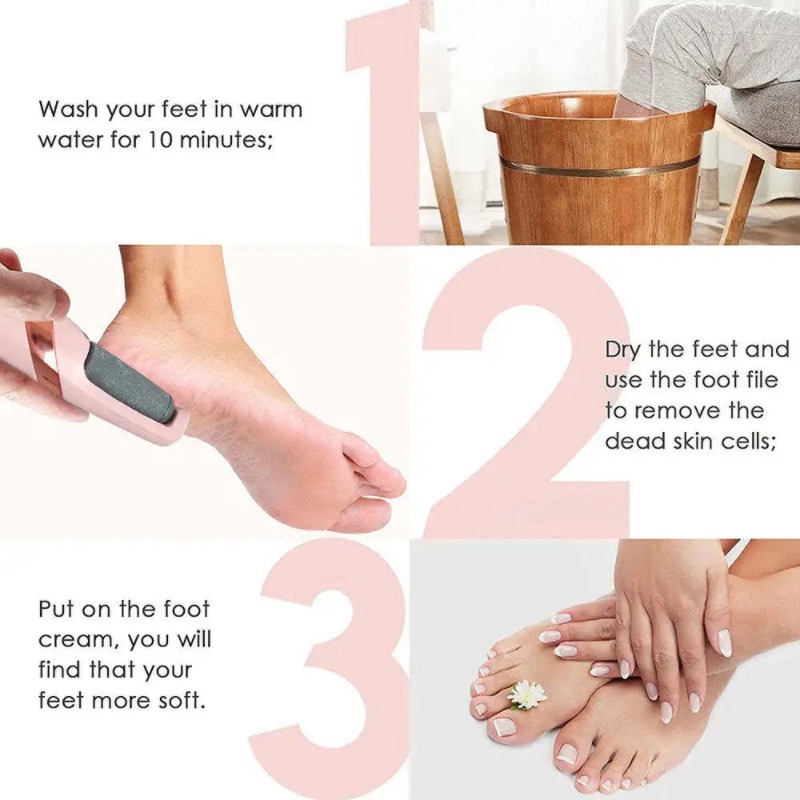 Electric Pedicure File Heel Tool Professional Polishing Foot Care Dead ...