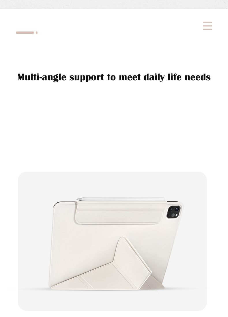 KENKE Durable Y-Shaped Magnetic Double-Sided Clip Case For iPad Series ...
