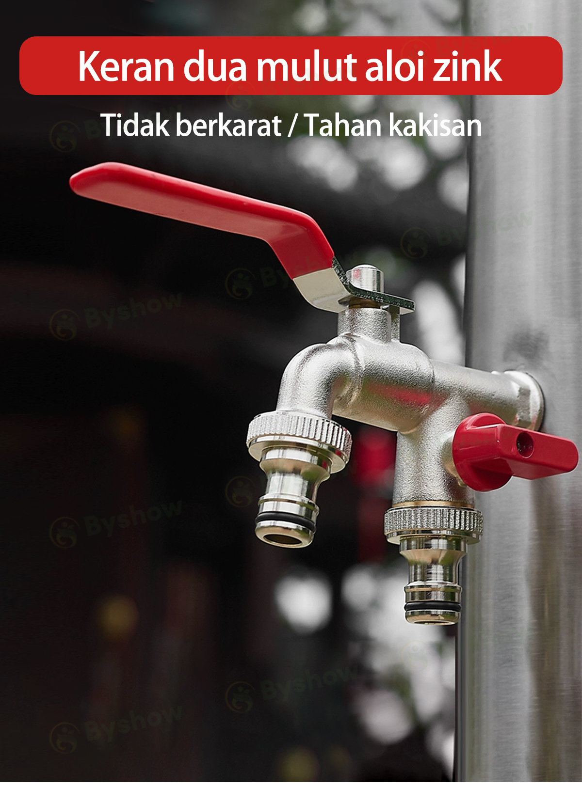 【Byshow】Two Way Faucet Double water outlet faucet TAP One in and two ...