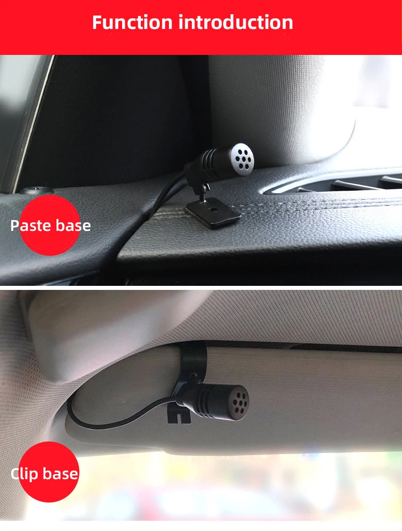 Car Audio Microphone 3.5mm Clip Jack Plug Mic Stereo Mini Wired ...