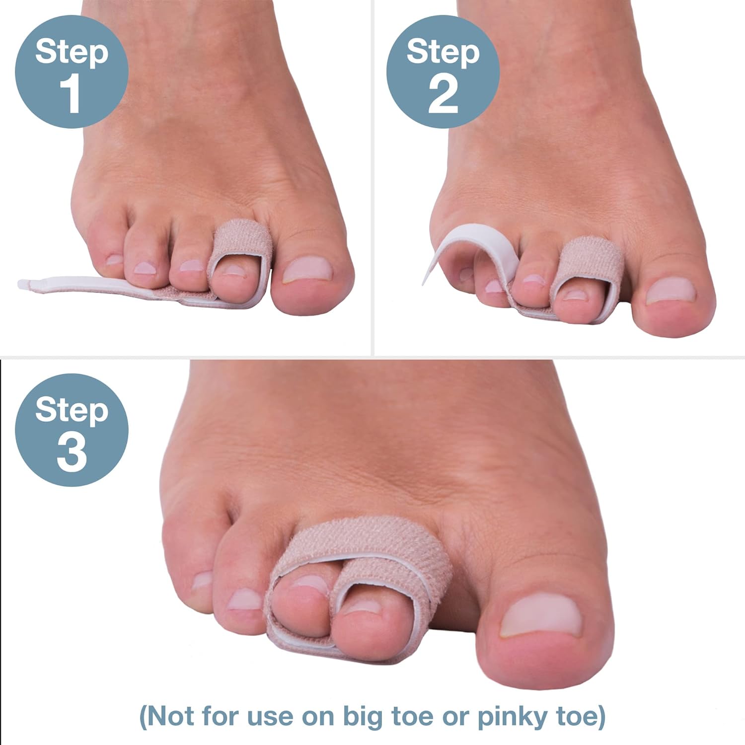 1 Pcs Hammer Toe Straightener, Hammer Toe Splints, Toe Cushioned ...