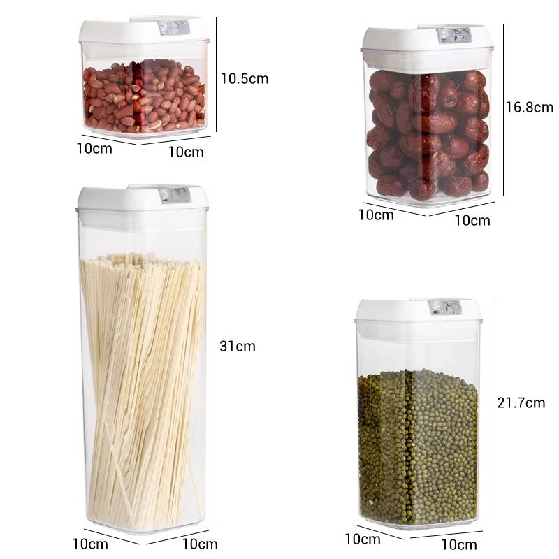 FAIS DU Food Storage Jar With Lid Kitchen Container Kitchen Organizer ...
