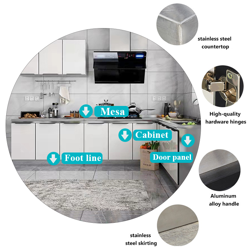 Ready Stock！Industrial Stainless Steel Kitchen Cabinet Sink Stove ...