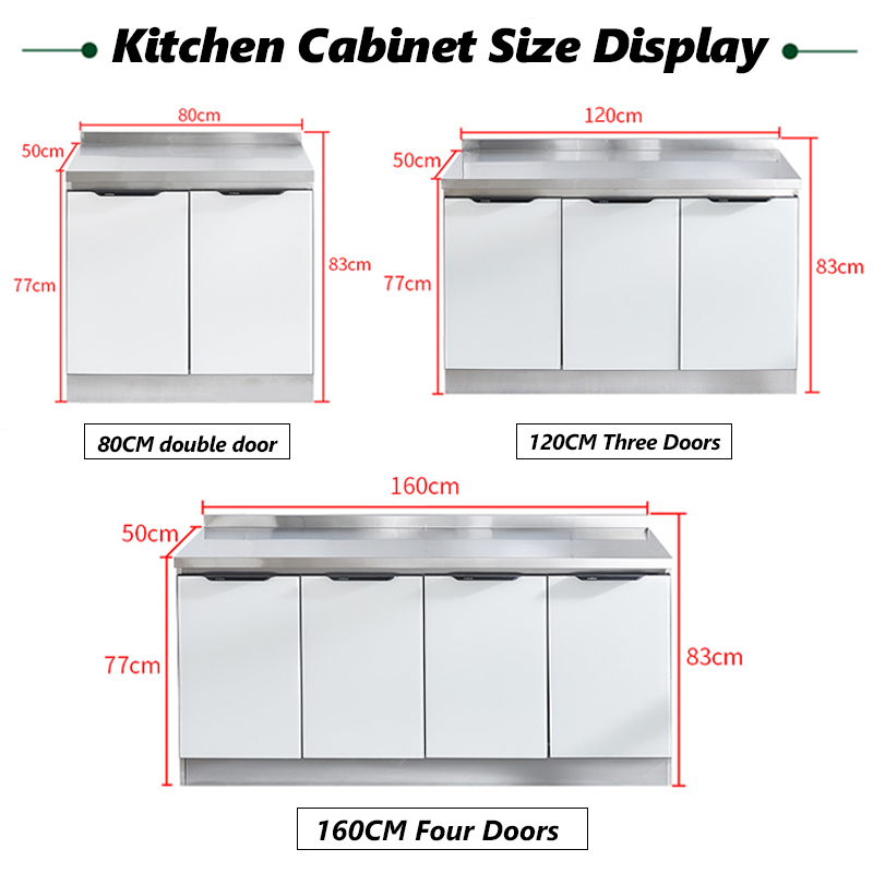 Ready Stock！Industrial Stainless Steel Kitchen Cabinet Sink Stove ...