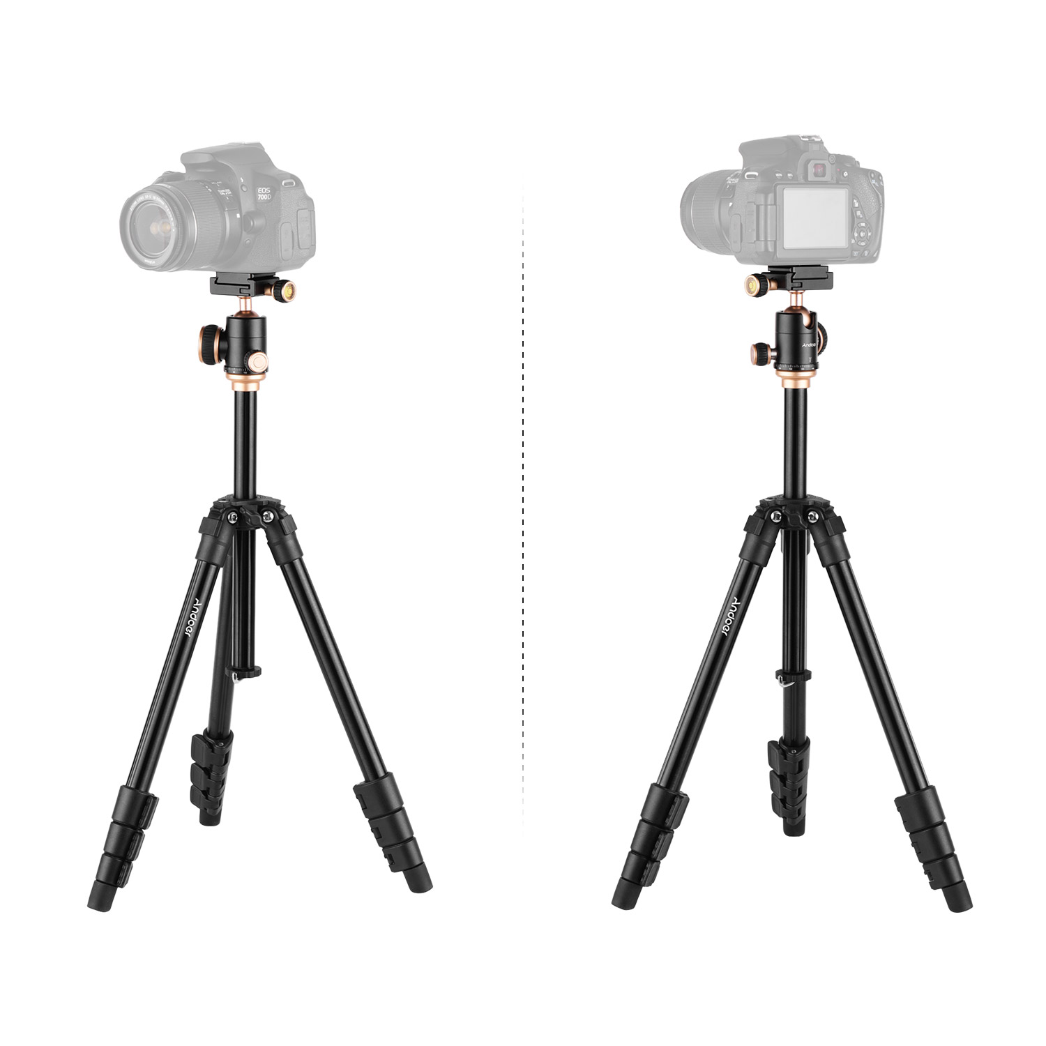 [Local delivery] Andoer Q160SA Camera Tripod Complete Tripods with ...