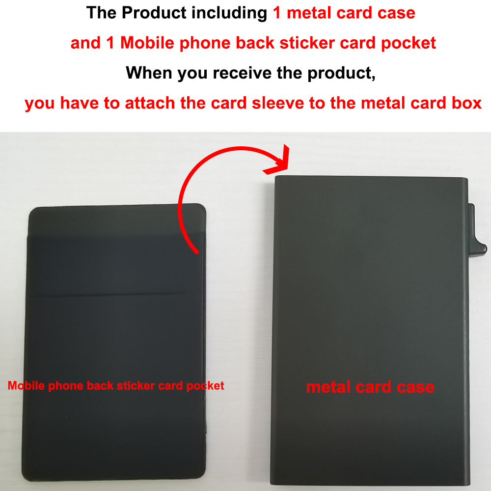 RFID Minimalist Men's Wallet - Automatic Pop-Up Card Slot, Money Clip ...