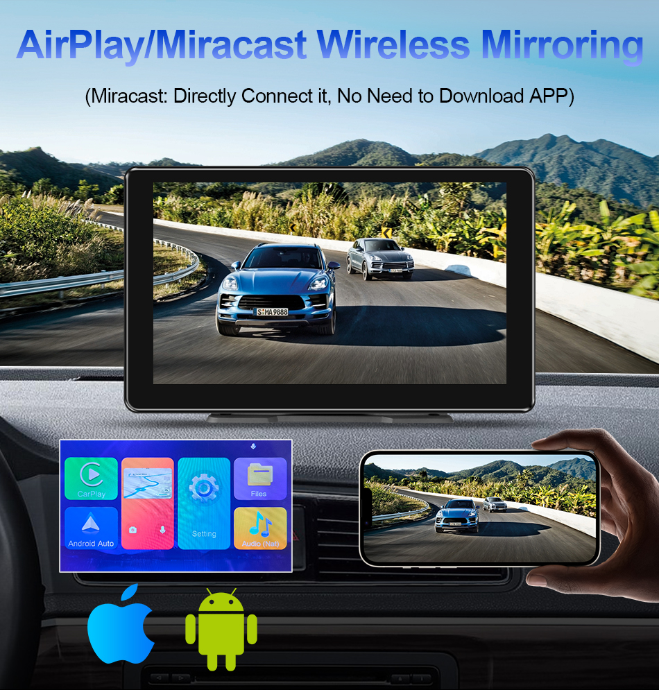 Jansite 9 inch ADAS Car DVR 4K Driving Recorder Rearview Mirror Video ...