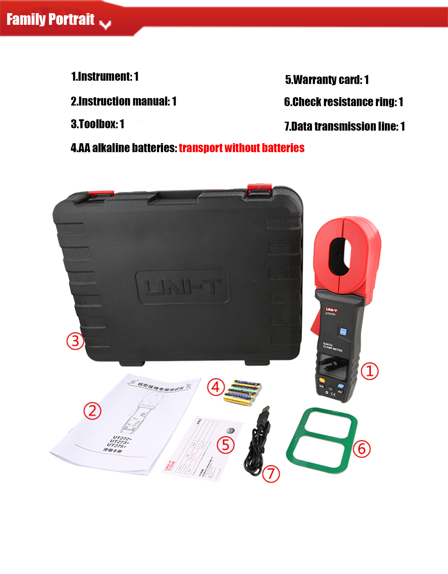 UNI-T UT272+ UT273+ UT275+ Clamp Earth Resistance Tester Ground ...