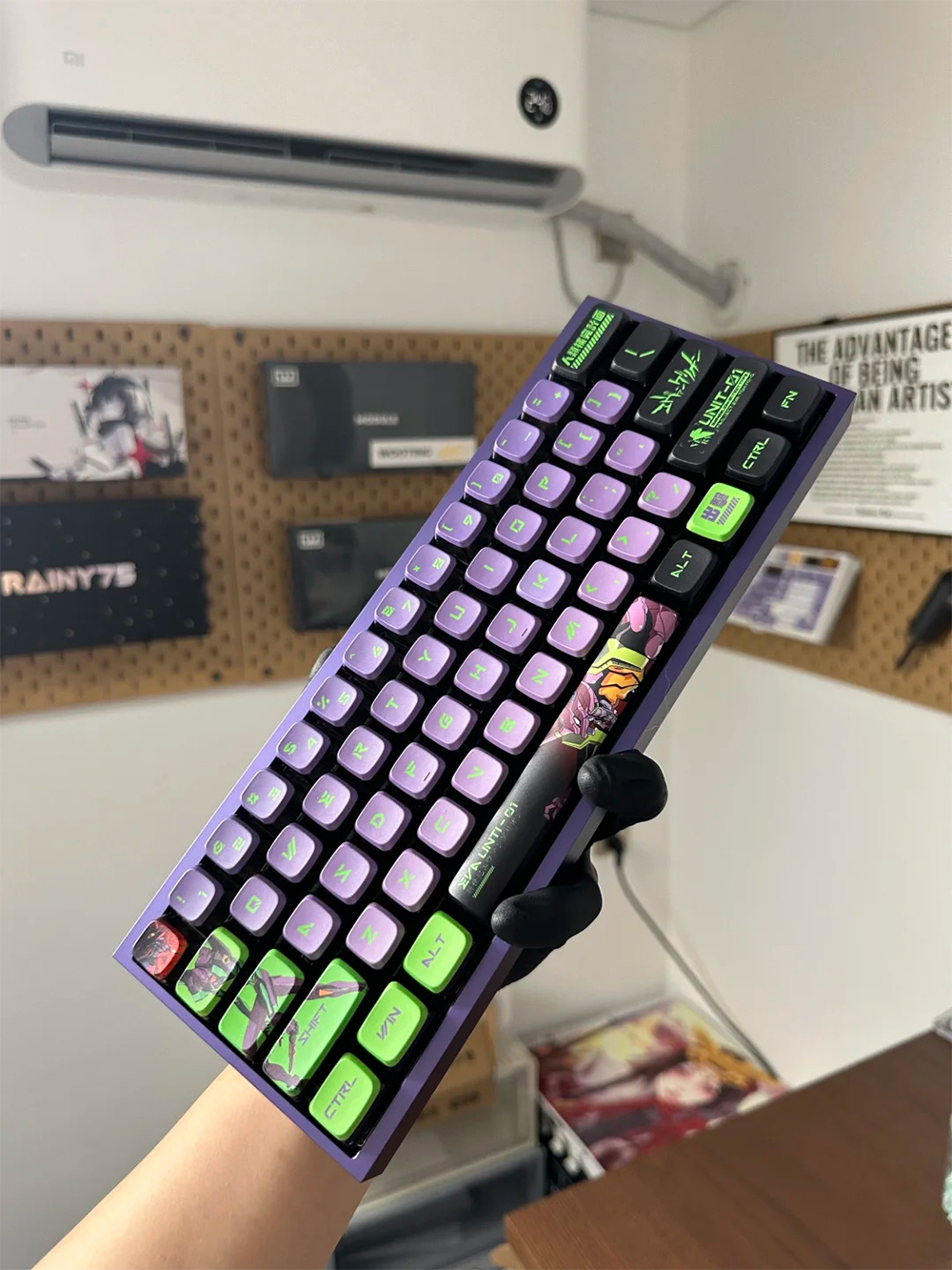 Pokemon Gengar Pudding Keycap OEM Profile PBT EVA Asuka Kuromi Frieren ...