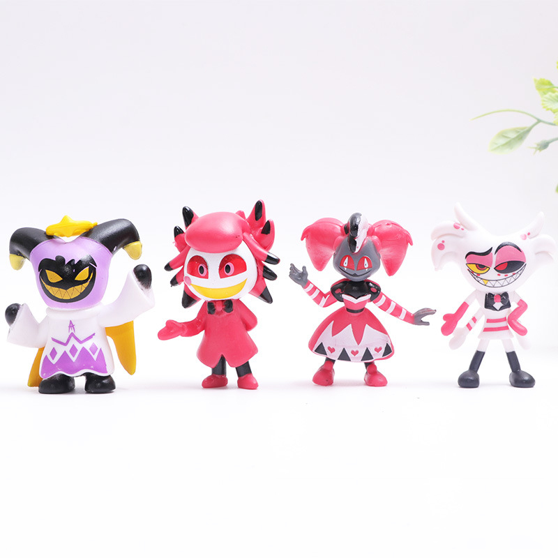 8Pcs/Set 6-7cm Anime Hazbin Hotel Helluva Boss Bilitzo Lucifer Charlie ...