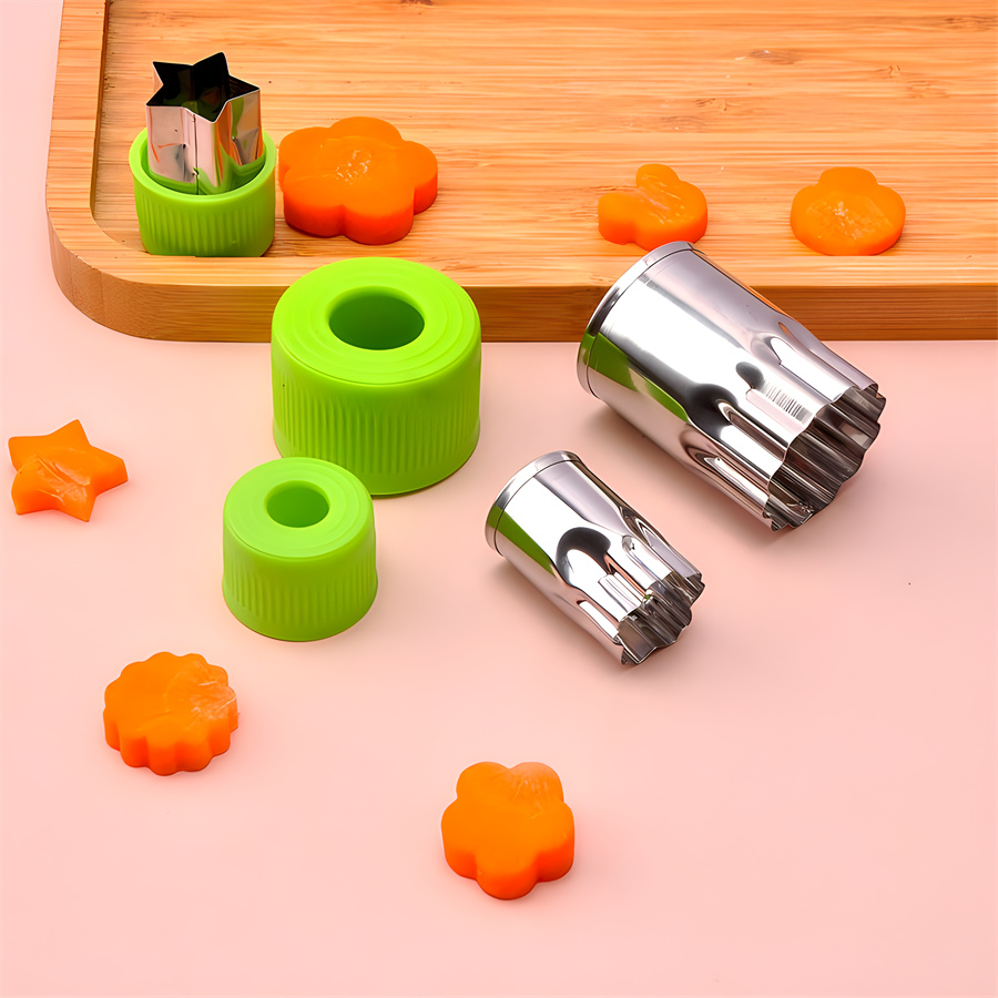 9pcs Vegetable Cutter Shape Stainless Steel Durable DIY Fruit Biscuit ...