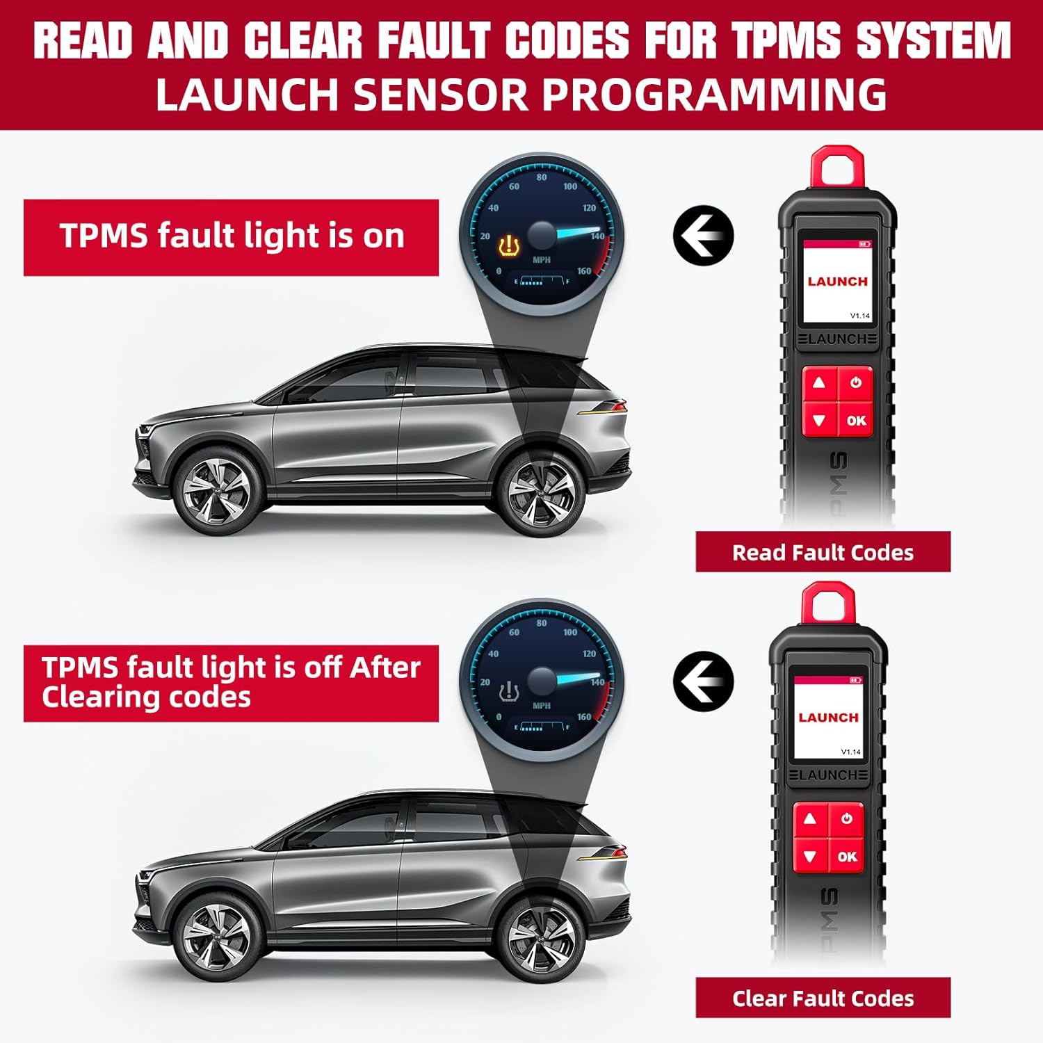 2025 LAUNCH NEW X431 i-TPMS(TS GUN) TPMS Tire Pressure Detector ...