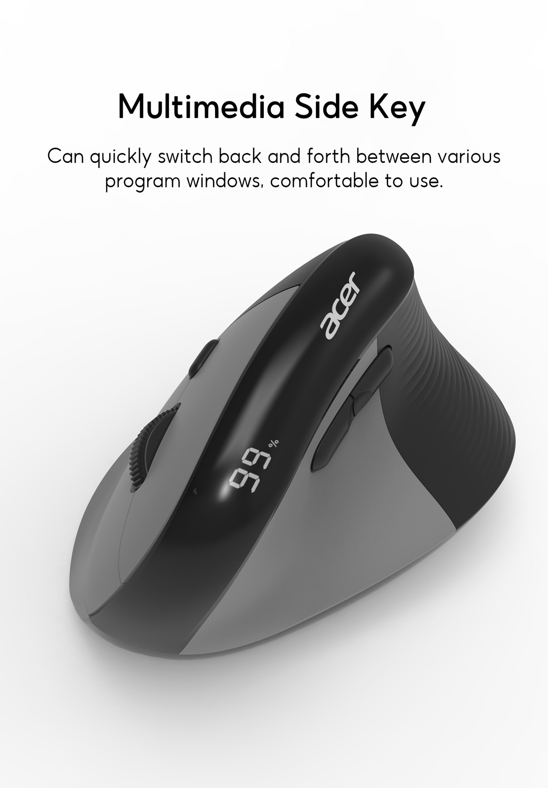 Acer Wireless Mouse OMR217 Bluetooth/2.4GHz/Wired Comfortable Grip ...