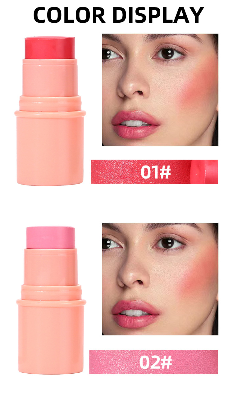 Lip Cheek Eye Multi-Purpose Blush Stick Creamy Nude Makeup Pink Tender ...
