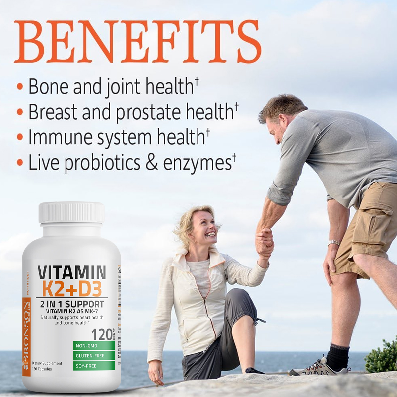 Pslalae-VITAMIN K2+D3-Essential Vitamins-Bone Growth, Immune Health, Cognitive Ability and Skin ...