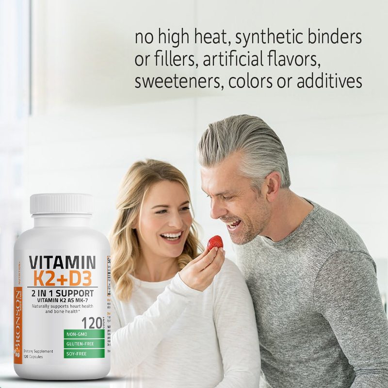 Pslalae-VITAMIN K2+D3-Essential Vitamins-Bone Growth, Immune Health, Cognitive Ability and Skin ...