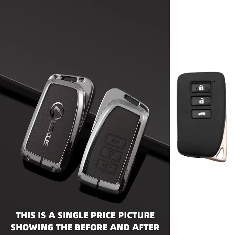 Lexus Key Case RX300 NX200T ES250 Aluminum Alloy Genuine Leather Key ...