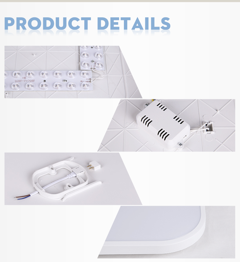 Tri-Color Led Ceiling Light Modern Ceiling Lamp 50W 70W Panel Lights ...