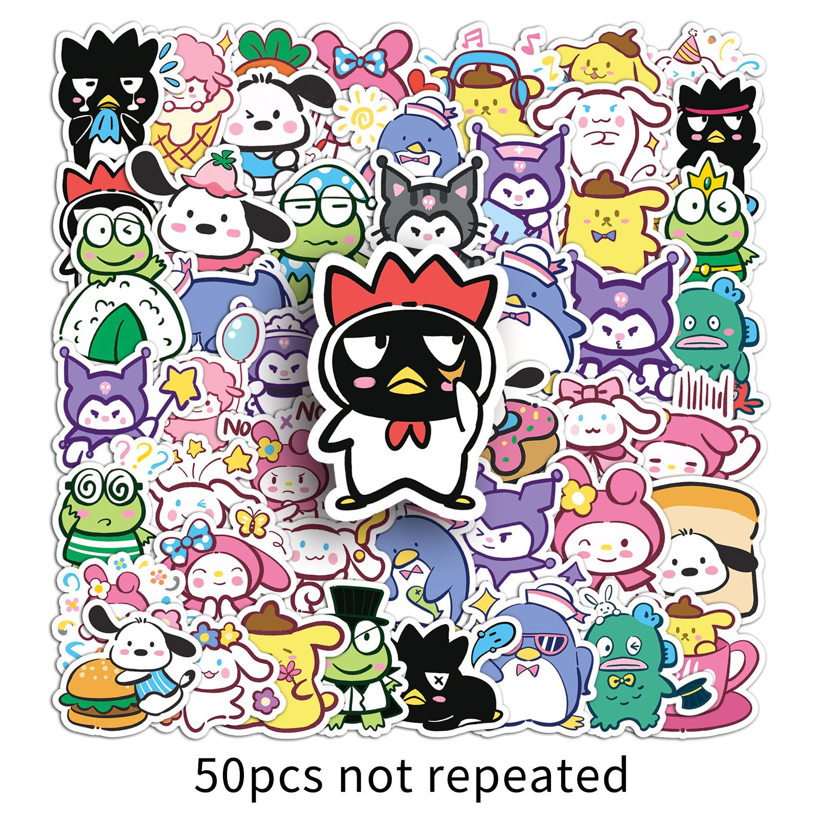 50Pcs Hand drawn Sanrio Series Graffiti Stickers for Suitcases Mobile ...