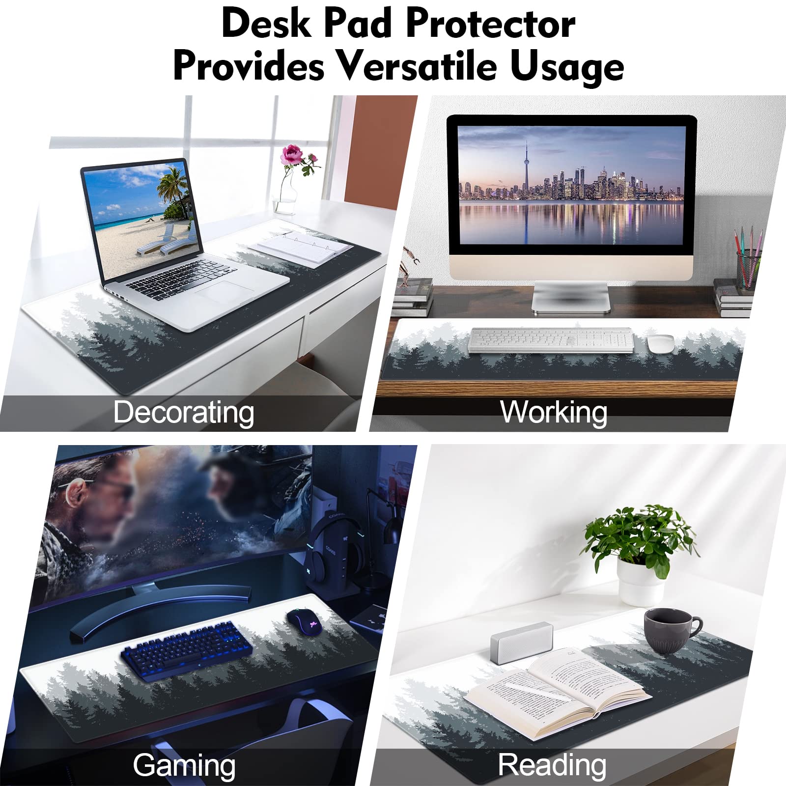 Mouse Pad XXL Keyboard Mouse Carpet Large Mouse Table Pad Anti-slip ...
