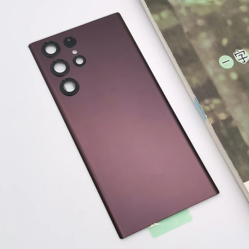 Glass Panel For Samsung Galaxy S22 Ultra Back Battery Cover Rear ...