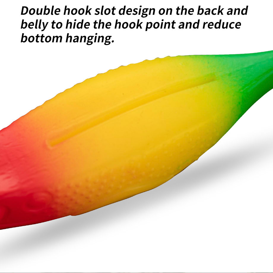 3pcs/pkt Tadpole Lure 100mm 11g Forg Soft Plastic Bait Skipping Lure ...