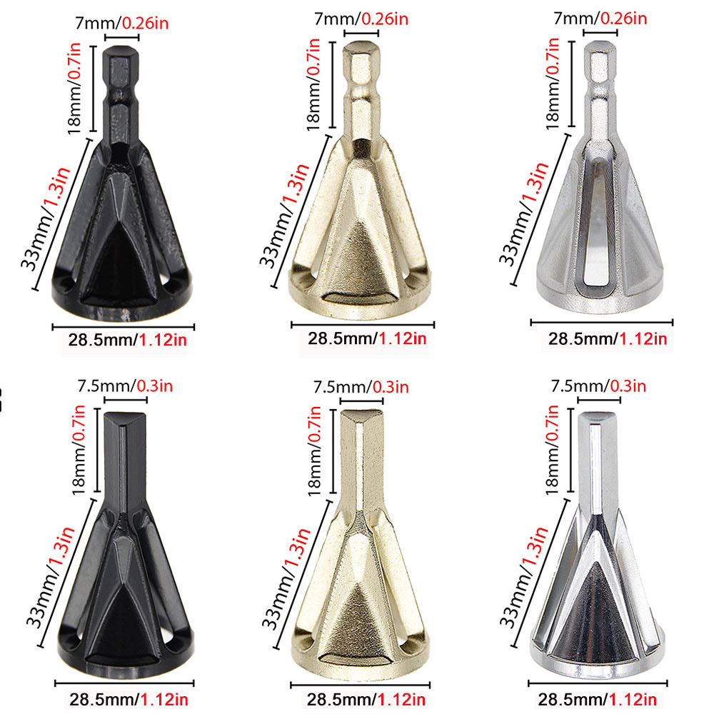 1PC Deburring External Chamfer Tool Burr, Triangle handle, hexagonal ...